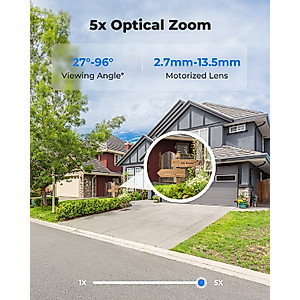REOLINK 4K Outdoor Home Security Cameras, PoE IP Surveillance, Smart Human/Vehicle Detection, 5X Optical Zoom, RLC-823A(Auto Tracking & Patrol) Bundle with RLC-842A (IK10 Vandalproof)