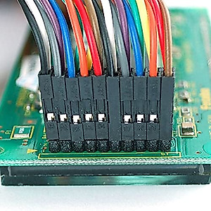 MMOBIEL 120 Pcs Multicolored Dupont Breadboard Jumper Wires 40-pin M/F, M/M, F/F Ribbon Cables Kit Compatible with DIY Arduino, Raspberry Pi 2 3 4 Projects, Length 20cm / 8 Inch
