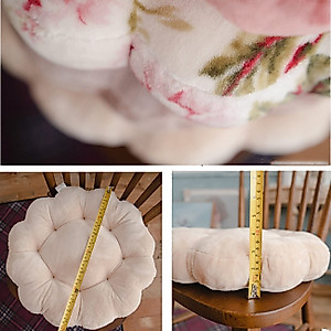 PAAPA Flower-Shaped Seat Pillow Seating Cushion Flower Floor Pillow Outdoor Furniture Flannel Chair Pads Round Cushion great for living room,bedrooms,dining room,office etc Home Decor(Pink flower-1)