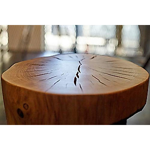 Space-Saving Coffee Log Side Table Made From Wood Available In Different Height Perfect Holiday Decor Or Boyfriend Gift