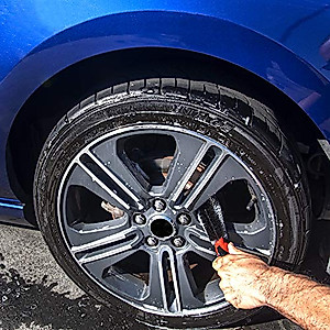 Barrett-Jackson Wheel & Spoke Brush with Soft Grip Handle