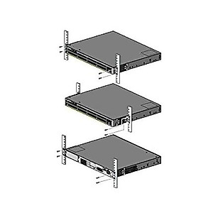 RW RoutersWholesale 19" Rack Mount Kit Compatible/Replacement for Cisco Catalyst 3650 Series Switches Rack-KIT-T1=