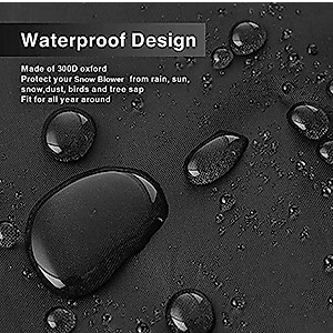Honester Snow Thrower Cover Waterproof Universal Snow Blower Covers fit for Two Stage Snow Blowers 47" L x 32" H x 40" W (L)