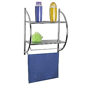 Home Basics BS10105 Bath Shelf, Chrome