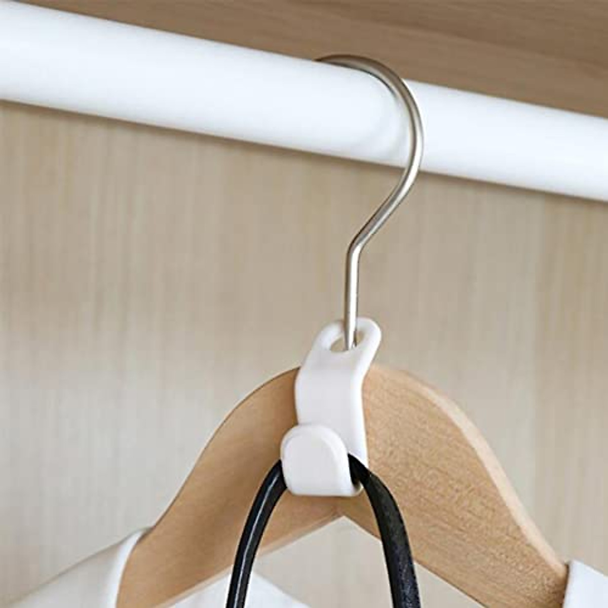 Artibetter Drying Rack Clothing 100Pcs Clothes Hanger Connector Hooks, Mini Hanger Hooks, Hanger Connector Hooks, S- Shaped Coat Hanger for Closet Space Savers and Organizers Hanger Hooks