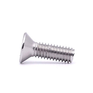 1/4-20 x 1 Flat Countersunk Head Machine Screws, Phillips Drive, 304 Stainless Steel 18-8, Full Thread, Coarse Thread UNC, 25 PCS