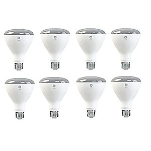 GE LED BR30 Indoor Floodlight Bulb (8 Pack) - Energy Star Certified, Soft White, 10W