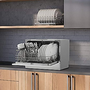 Danby DDW631SDB Countertop Dishwasher with 6 place Settings and Silverware Basket, LED Display, Energy Star