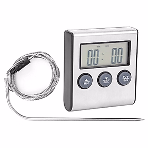 FTVOGUE Digital Probe Thermometer Multifunctional Kitchen Food Thermometer Timer Alarm Industrial Supplies,Thermocouple Thermometers and Probes