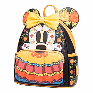 Loungefly Minnie Mouse Dia de los Muertos Sugar Skull Mini-Backpack