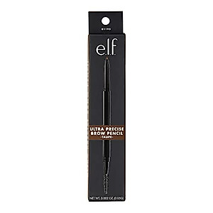 e.l.f., Ultra Precise Brow Pencil, Creamy, Micro-Slim, Precise, Defines, Creates Full, Natural-Looking Brows, Tames and Combs Brow Hair, Taupe, 0.002 Oz
