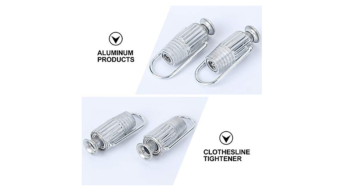 Tofficu Clothesline Tightener - 2pcs Durable Laundry Line Grips