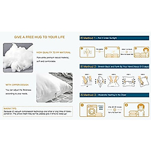 OTOSTAR Outdoor Waterproof Throw Pillow Inserts 18 x 18 Inches Premium Water Resistant Decorative Pillow Inserts Square Pillows for Couch Sham Cushion Stuffer Garden Furniture Patio Bench,Pack of 2