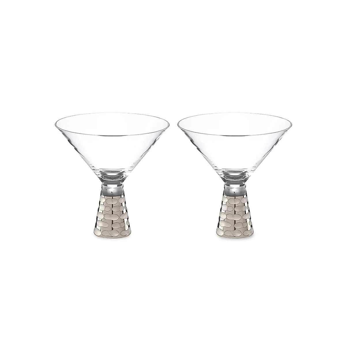 Michael Wainwright Truro Platinum Martini Glasses, Set of 2
