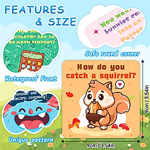 zheyistep 160 Joke Cards for Kids Lunch Box Jokes for Kids, Inspirational Lunch Notes for Boys Girls Students Lunch Notes Jokes Cards with 80 Reward Stickers for Teacher