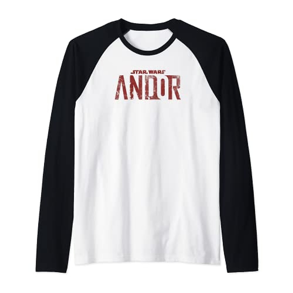 Star Wars: Andor Worn Text Logo Raglan Baseball Tee