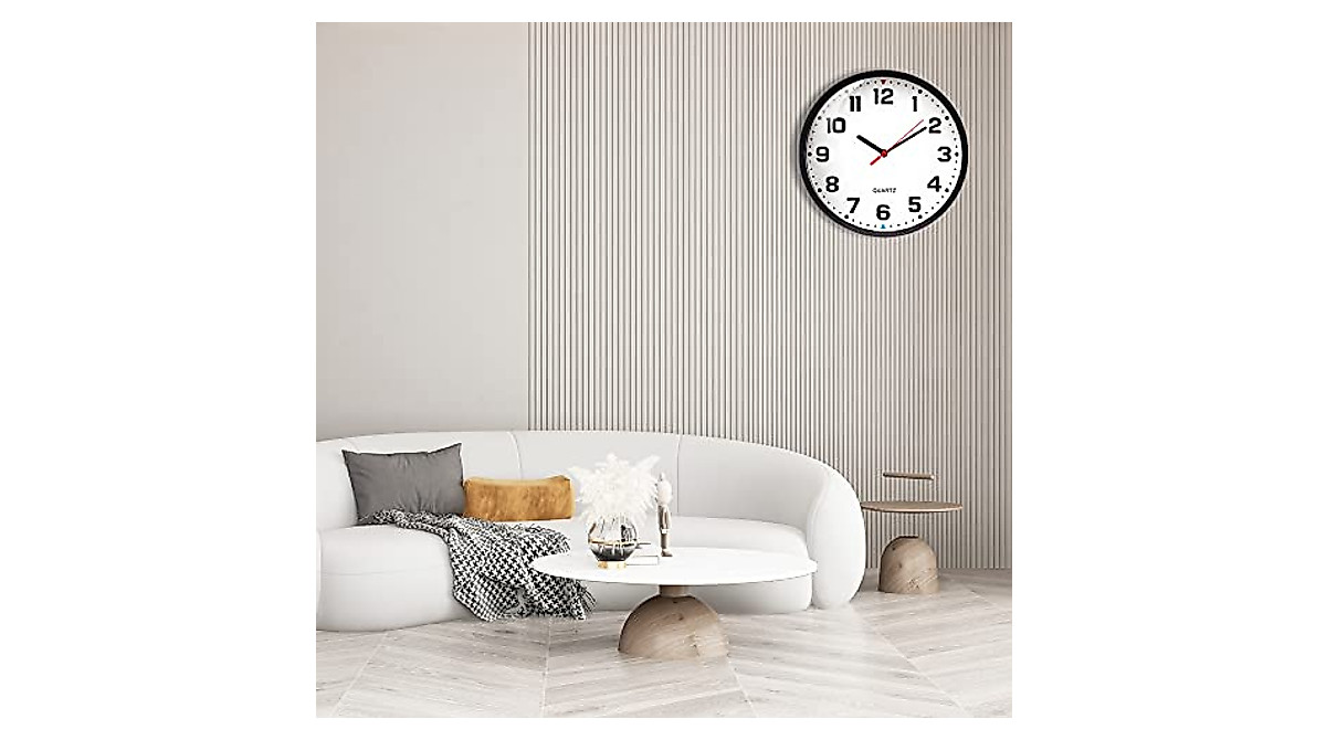 Silent 9-Inch Wall Clock - Modern Quartz Design