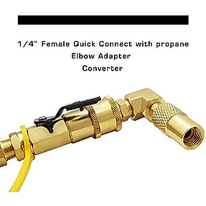 MENSI 12FT Male/Female Quick-Connect RV Propane Extension Hose Compatible with Blackstone 17"/22" Griddles