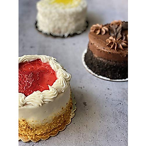 The Baker Celebrations Combo Pack 6 inches Cake Circle Boards Black White Gold (15)