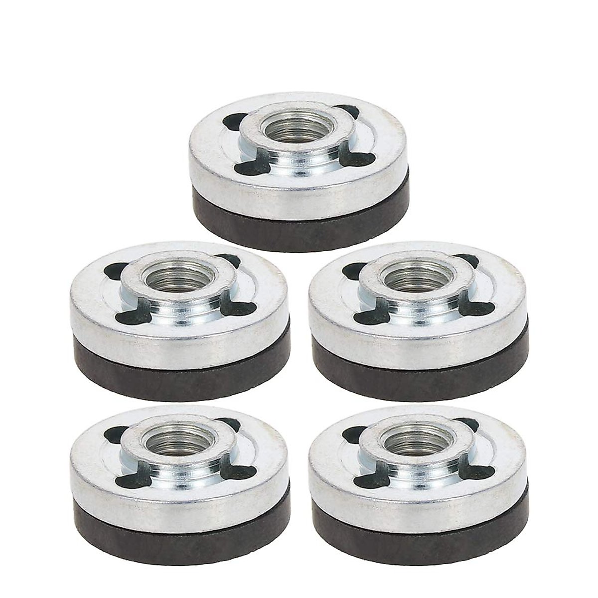Utoolmart 5 Set Angle Grinder Spare Part Round Clamp Inner Outer Flange for Bosch -100