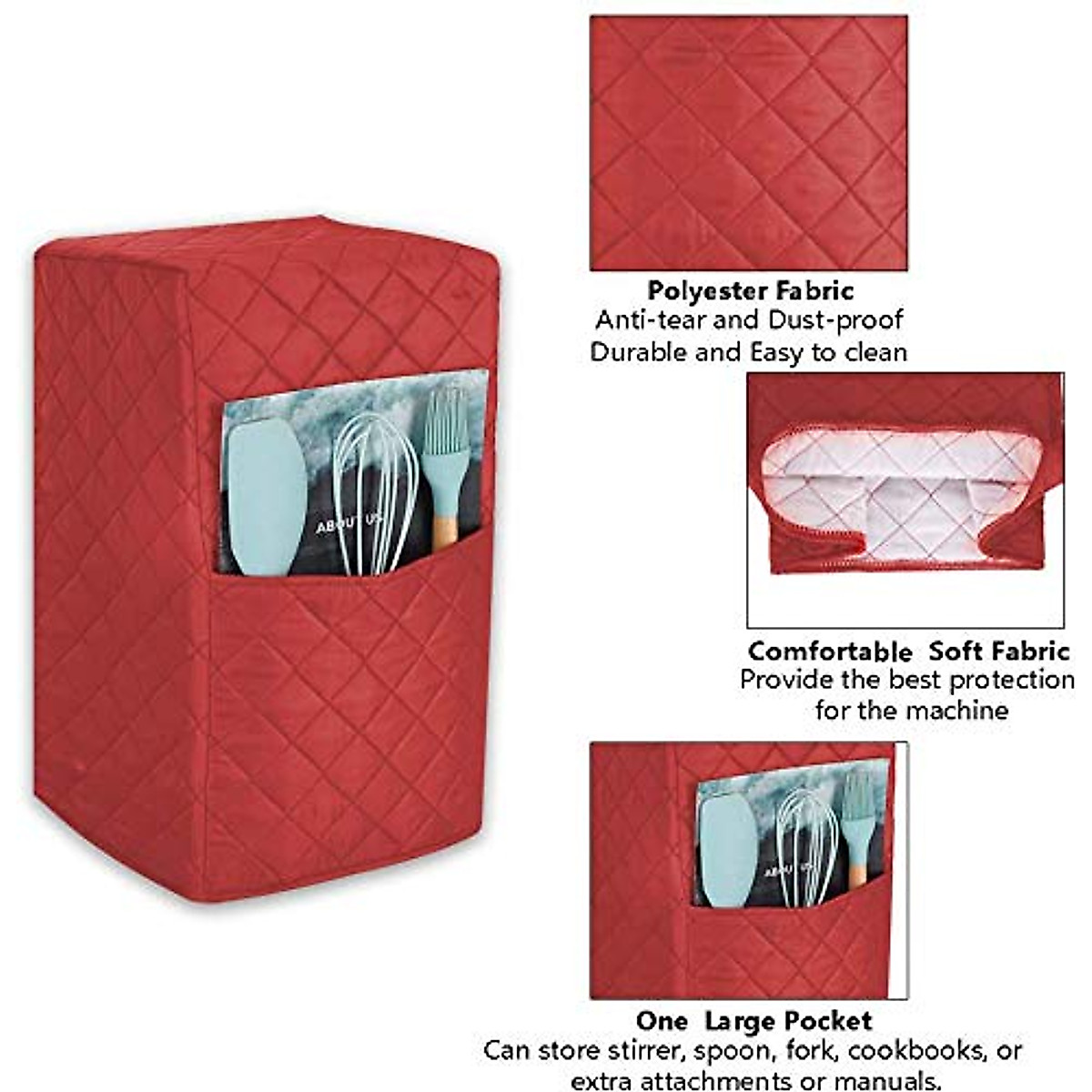 Kitchen Blender Dust Cover,Blender Covers Compatible with Ninja Foodi Blender,Blender Covers For kitchen Appliance Covers,Blender Cover with Accessory Pocket.Juice Cover Gift For Women.