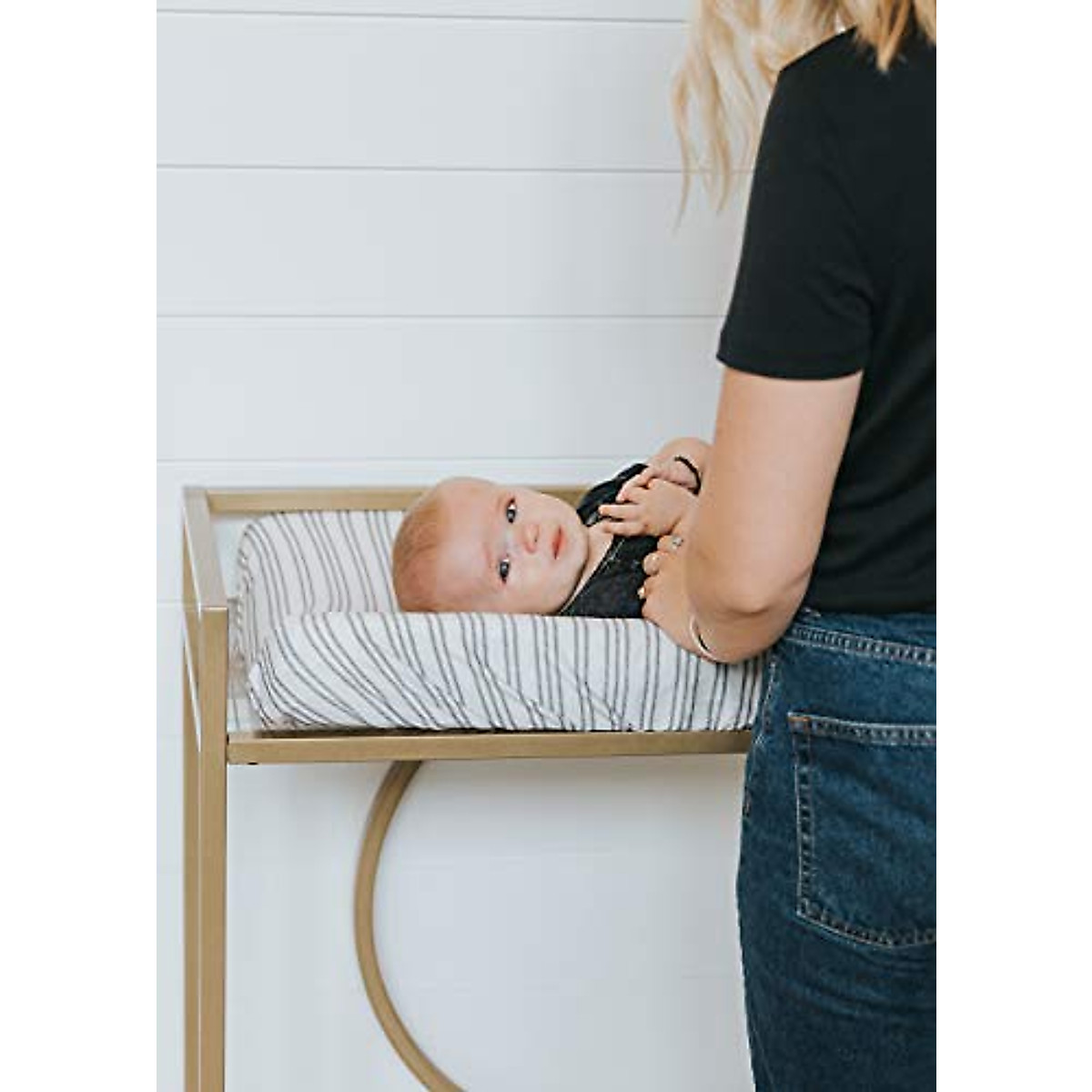 Premium Knit Diaper Changing Pad Cover"Midtown" by Copper Pearl