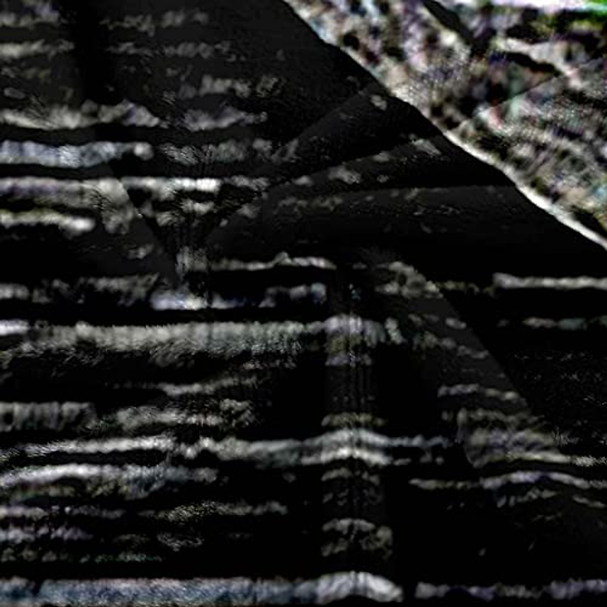 NARBOR Soft Fleece Throw Blanket - Fluffy Microfiber Solid Blankets for Bed and Couch Double/Single Size - 59X79Inch Wooden Bridge Trees Landscape Printed Flannel Blanket for Bed, Couch and Sofa