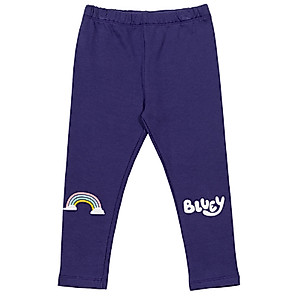 Bluey Bingo Toddler Girls Fleece Hoodie and Leggings Outfit Set Pink/Purple 2T