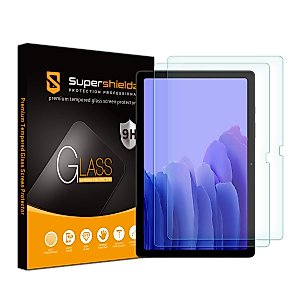 Supershieldz (2 Pack) Designed for Samsung Galaxy Tab A7 (10.4 inch) Screen Protector, (Tempered Glass) Anti Scratch, Bubble Free