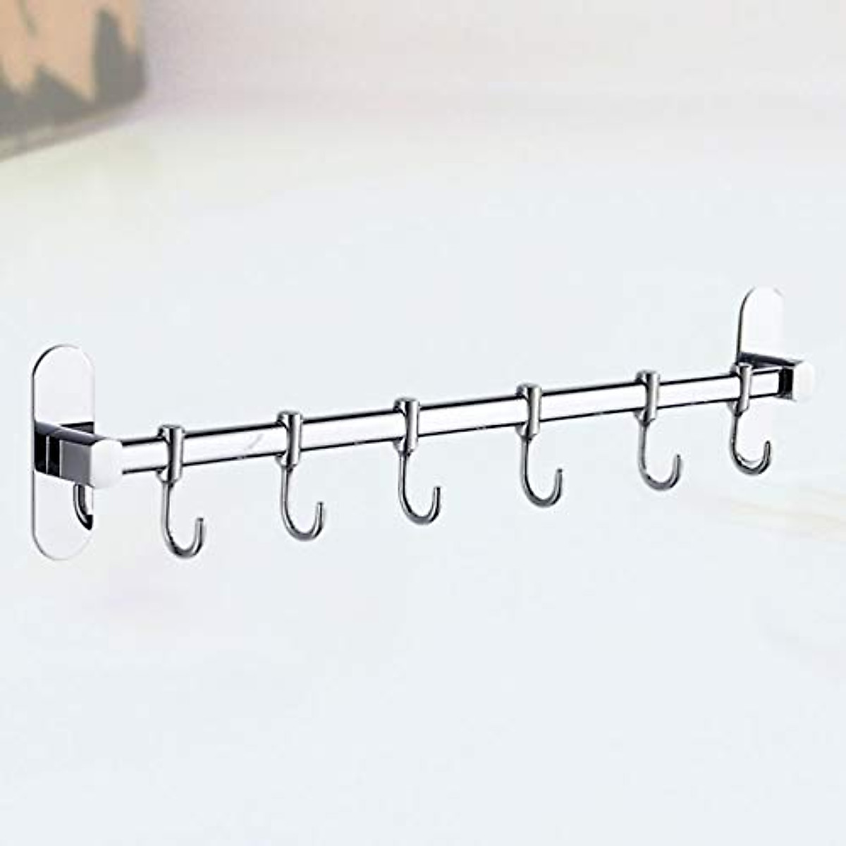 Hemoton Towel Hooks Mug Holder Scarf Hangers Wall Mounted Kitchen Hooks Coat Rack Hook Rail Hook for Coffee Mug Utensil Hat Holder Towel Robes Rack 40cm Scarf Holder Metal Hangers Mug Holder