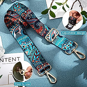 Weewooday 3 Pieces Crossbody Straps Adjustable Purse Straps Replacement handbag Strap Guitar style Strap for Women (Vintage Style)