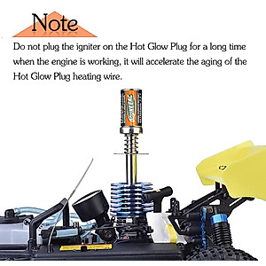 OGRC Nitro Glow Plug Igniter Starter Tools with Battery Charger for HSP Redcat and 1/8 1/10 Nitro Engine RC Car Buggy Truck Model