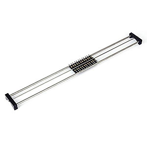 Yamix 1:87 Ho Scale Model Train Accessories Treadmill Track Bearing Track Roller Test Stand Test Bench Test Track with Connecting Line, 50cm and 6 Trolleys