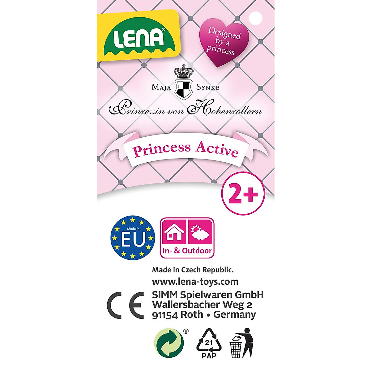 ksmtoys Lena Eco Active Princess Pink Dump Truck is a Eco Friendly BPA and Phthalates Free Green Toy Manufactured from Premium Grade Resin and Wood