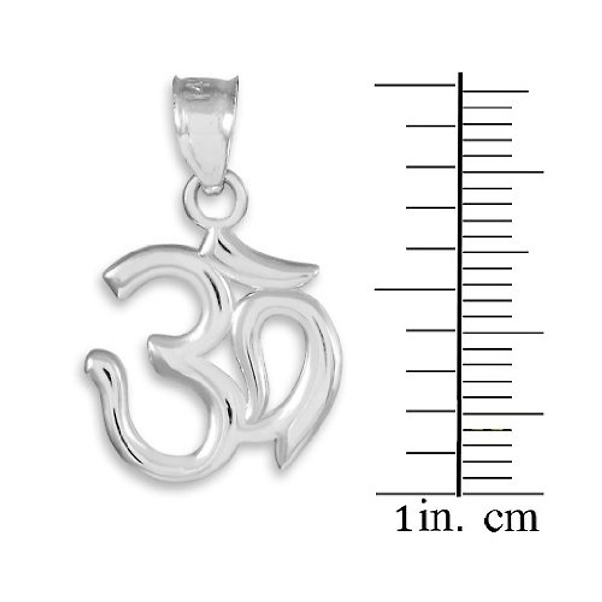925 Sterling Silver Hindu Meditation Charm Yoga "Om" (Aum) Pendant