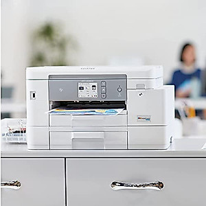 Brother INKvestment Tank MFC-J4535DW Wireless Color All-in-One Inkjet Printer - Print Copy Scan Fax - 20 ppm, 4800 x 1200 dpi, 8.5" x 14", Auto Duplex Printing, 20-Sheet ADF, Wulic Printer Cable