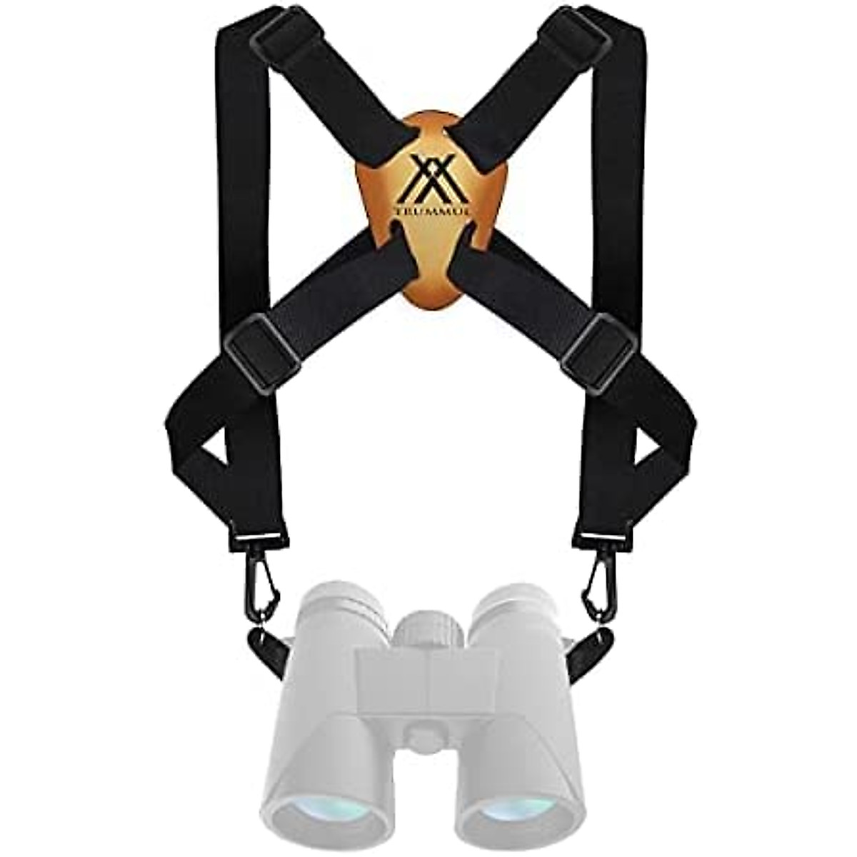 Trummul Binocular Harness Strap Best Chest Harness Strap for Hunters Photographers and Golfers (Black)