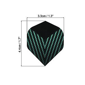 PATIKIL Dart Flights, 9 Pack PET Standard Darts Accessories Replacement Parts for Soft Tip Steel Tip, Spotted Style, Black, Light Blue