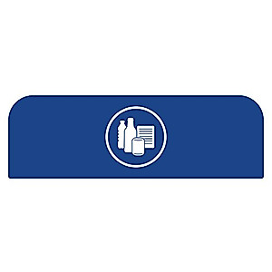Rubbermaid Commercial Products Configure Mixed Recycling, 23-Gallon, Blue, Compatible with Rubbermaid Commercial Products Configure Waste Containers