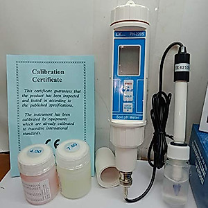 Lutron Electronic Soil pH Meter (Range : 0 to 14 pH) for Horticulture Gardening Food Mechanical Education School Colleges | Model: PH-220S