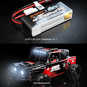 Fenamx Rc Truck 4x4 Rc Brushless Rc Truck 14209 Electric Powered RC Car Brushless Motor and Esc, Rc Cars for Adults,1/14 4wd High Speed Rc Cars Drift for Adults Off Road Rc Car