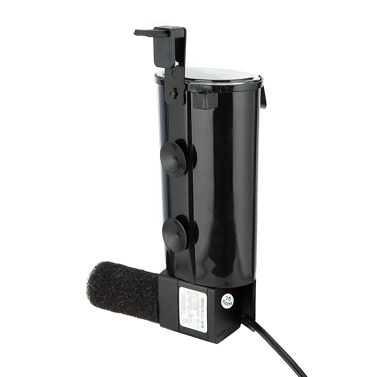 TechnologyMatter Turtle Filter Submersible Low Water Level Waterfall Filter Turtle Tank Aquarium Filter (Black Filter)