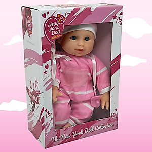 The New York Doll Collection 11 inch Soft Body Doll in Gift Box - Award Winner & Toy 11" Baby Doll (Caucasian)