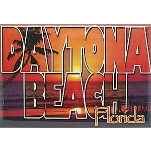 Daytona Beach Florida Block Style Fridge Magnet