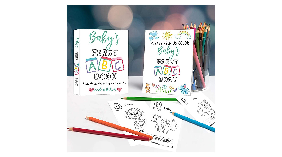 Baby's First ABC Book - Fun Baby Shower Keepsake