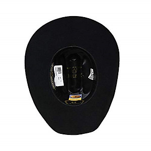 Bullhide Felt Collection Kingman 4x Premium Wool Western Cowboy Hat, 4" Brim, Black, 7 3/8