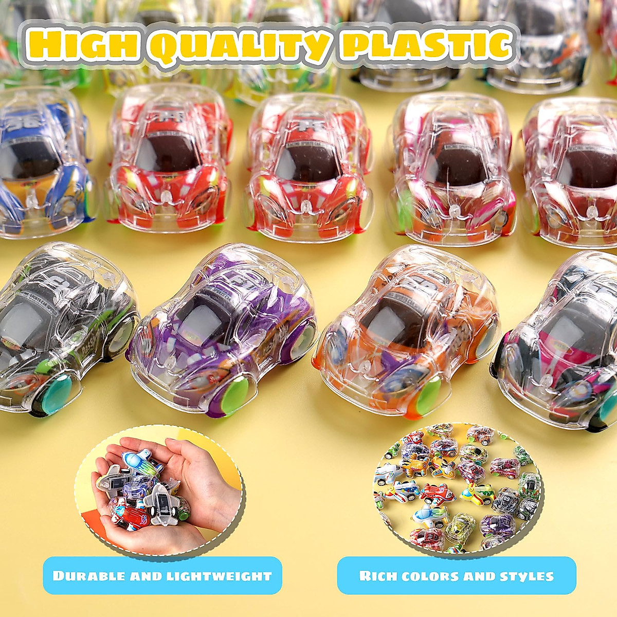 Shindel 50PCS Pull Back Cars and Airplanes, Party Favors for Kids Christmas Goodie Bag Stuffers, Stocking Stuffers, Tabletop Racing Games