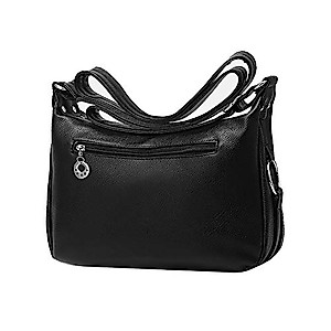 MINTEGRA Women Crossbody Bag Leather Handbag Pocketbook Lightweight Shoulder Purse