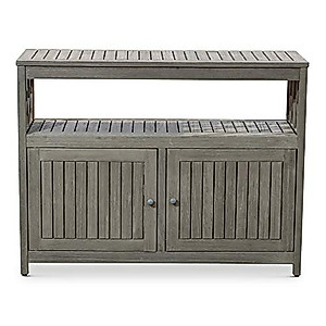 DTY Outdoor Living Longs Peak Eucalyptus Sideboard, Driftwood Gray