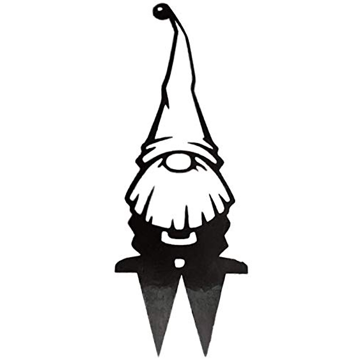 4PCS Steel Gnomes Decoration, Cute Hollowed Out Steel Garden Gnomes Statue, Art Dwarf Decor Branch Ornaments for Home Garden Yard Patio Outdoor Decoration